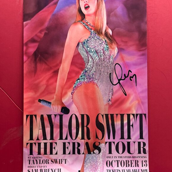 Wall Decor | Hand Signed Taylor Swift The Eras Tour Oct 13 Poster By ...